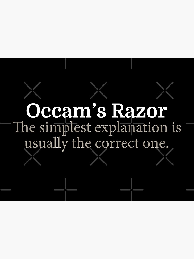 "Occam's Razor Science Principle Quote" Poster for Sale by ...