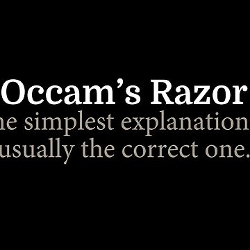 "Occam's Razor Science Principle Quote" Poster for Sale by ...