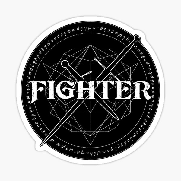 "Fighter" Sticker for Sale by Deefurdee | Redbubble