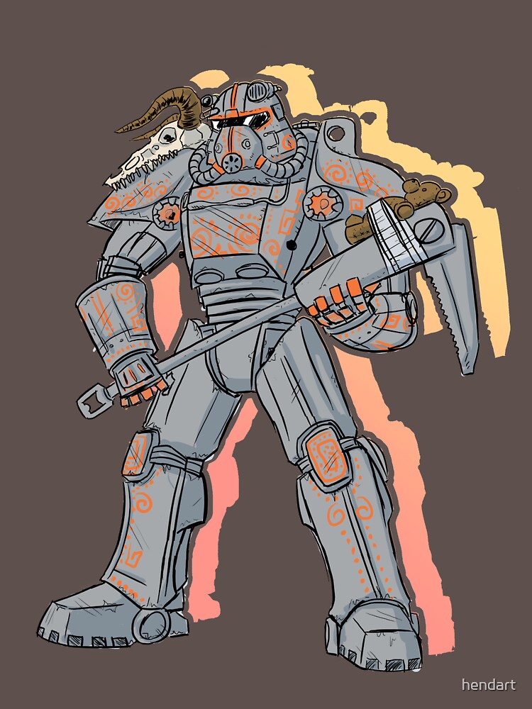 "Tribal Power Armor" T-shirt by hendart | Redbubble