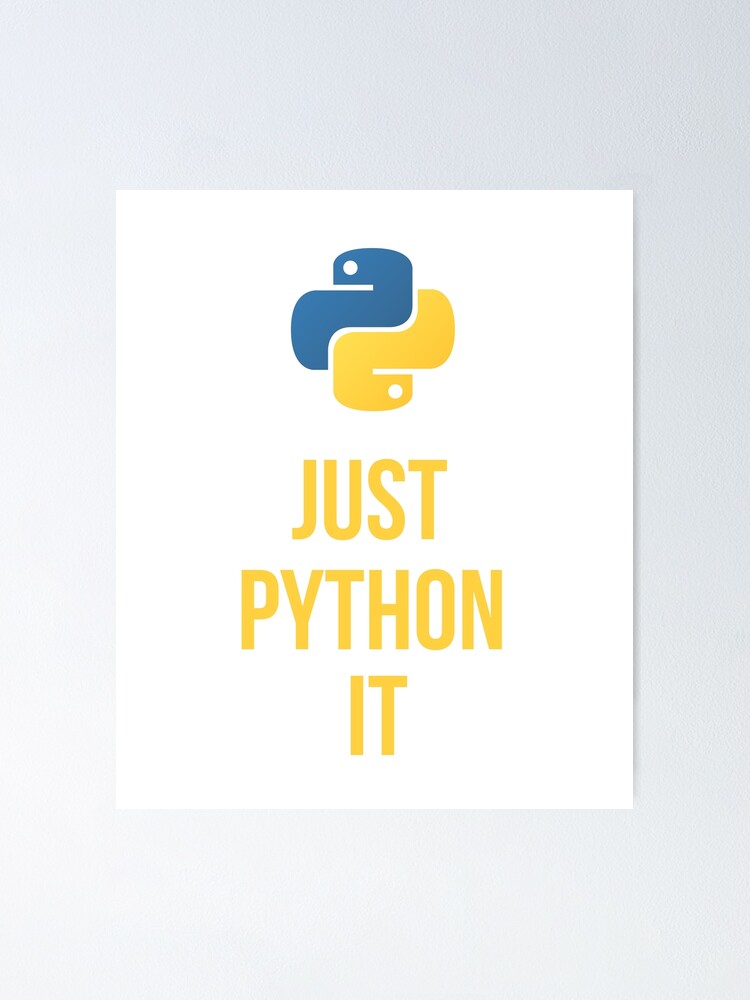 Python Programming Poster For Sale By Vladocar Redbubble