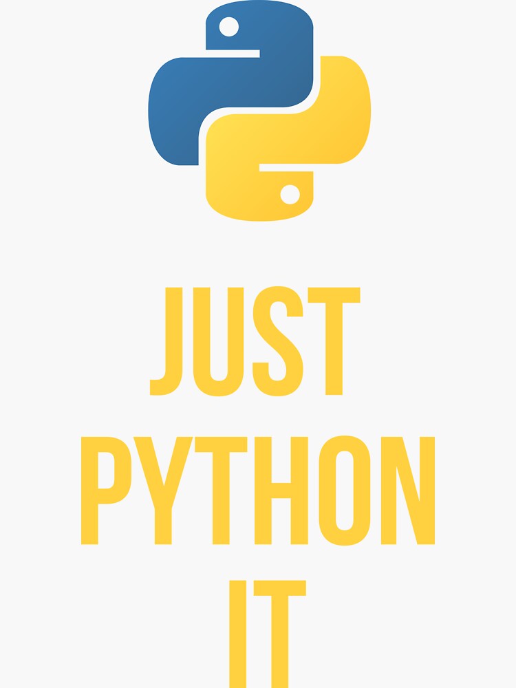 Python Programming Sticker By Vladocar Redbubble 6953
