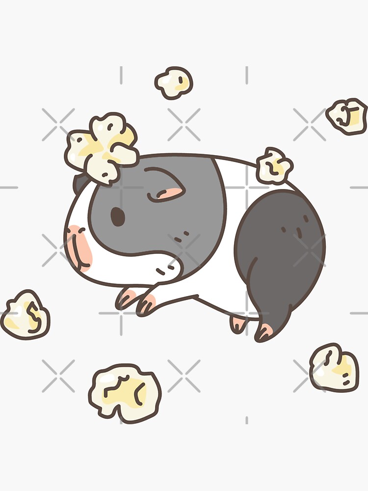 "Guinea pig pattern, popcorning " Sticker for Sale by Miri-Noristudio | Redbubble