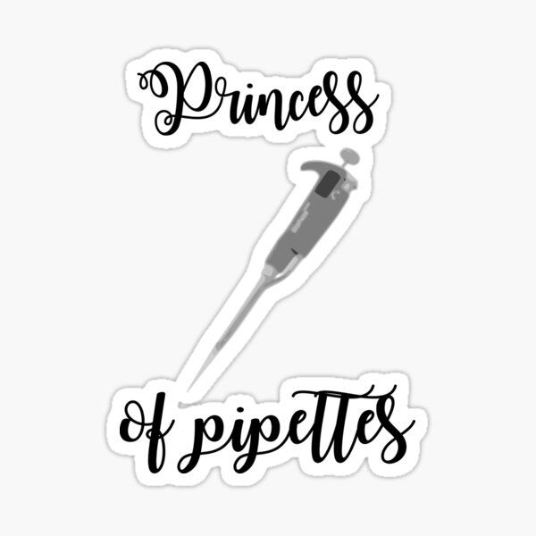 "Princess of Pipettes" Sticker for Sale by lofty82 | Redbubble
