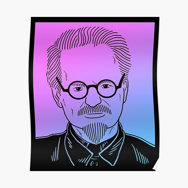 "80s Retro Vintage Leon Trotsky" Poster by dinosareforever | Redbubble