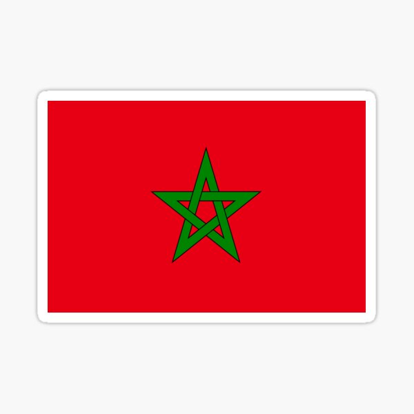"Flag of Morocco" Sticker by MrsFlags | Redbubble