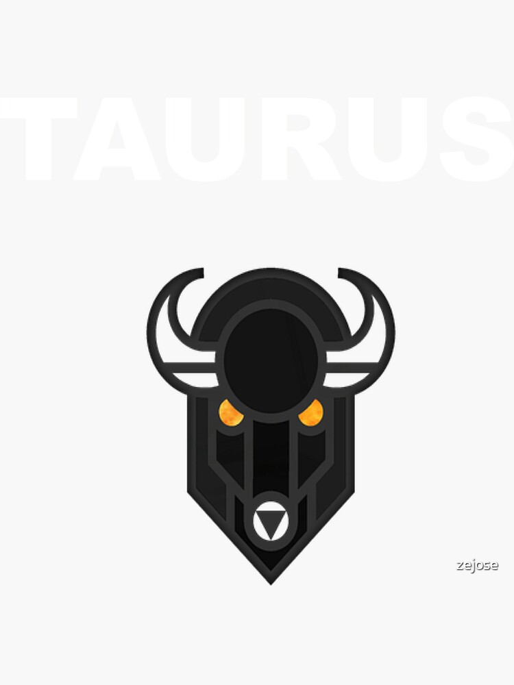 "Taurus angry bull" Sticker for Sale by zejose | Redbubble