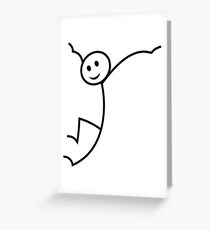Funny Stick Figure Greeting Cards | Redbubble