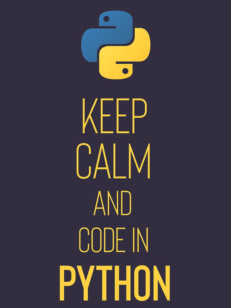 Camiseta «Programador de Python - Mantenga la calma y codifique en ...