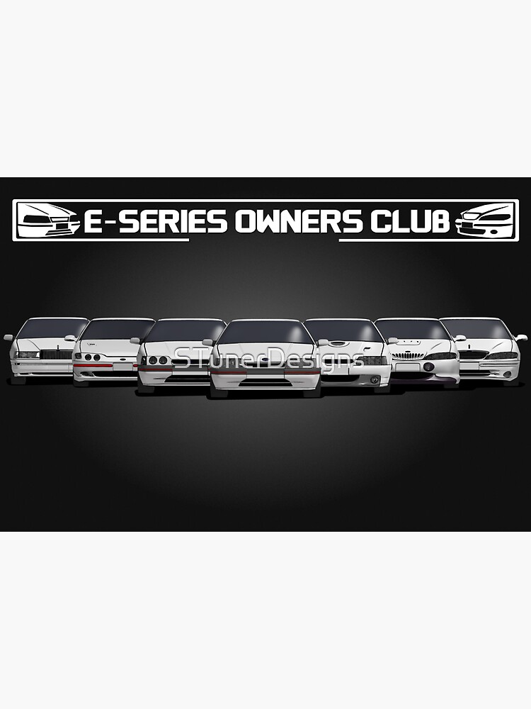 "E-Series Owners Club " Sticker for Sale by STunerDesigns | Redbubble
