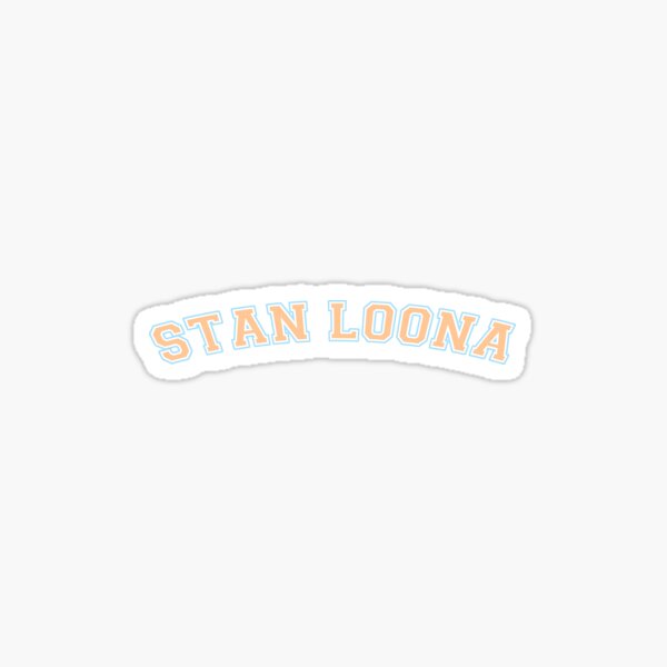 "STAN LOONA - collegiate" Sticker for Sale by KaiDee | Redbubble
