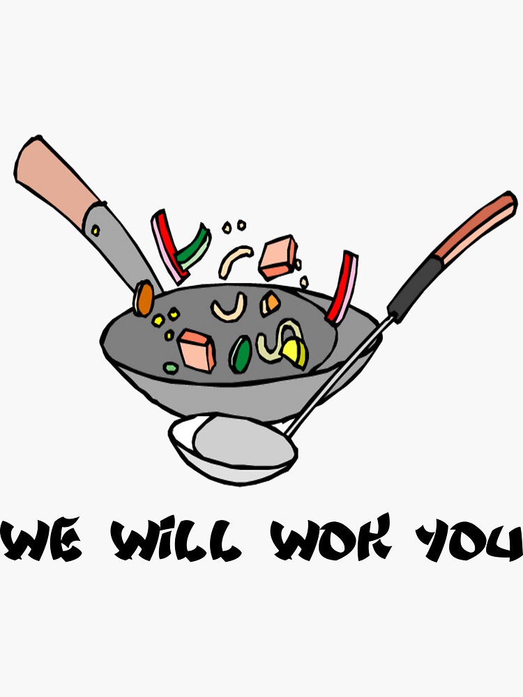 "Funny Chinese Food Shirt - Wok Shirt - We Will Wok You - Asian Food ...