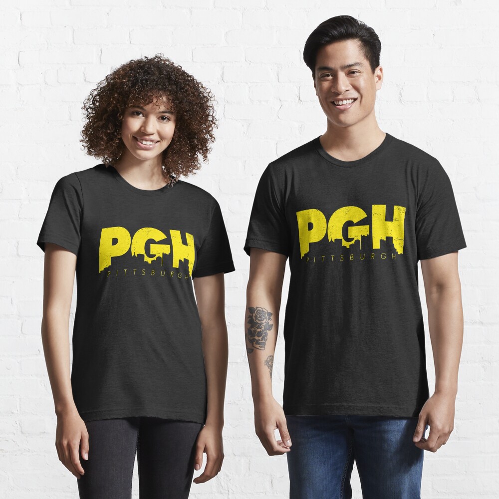 "PGH Pittsburgh Skyline" T-shirt for Sale by tylercb54 | Redbubble ...