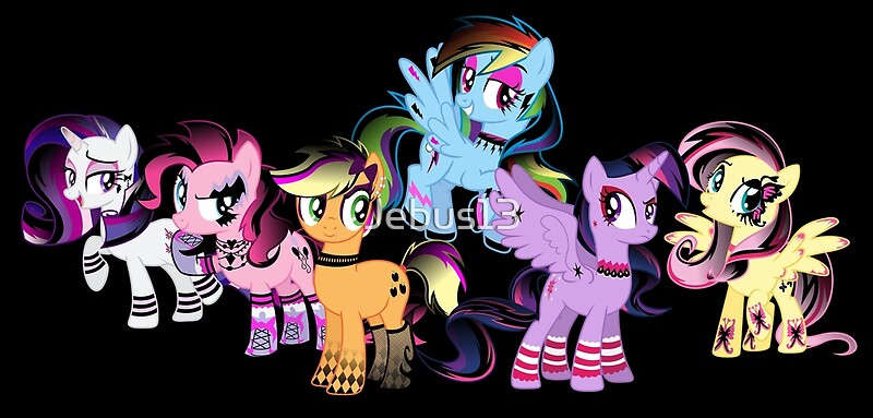 "Goth Ponies" by Jebus13 | Redbubble
