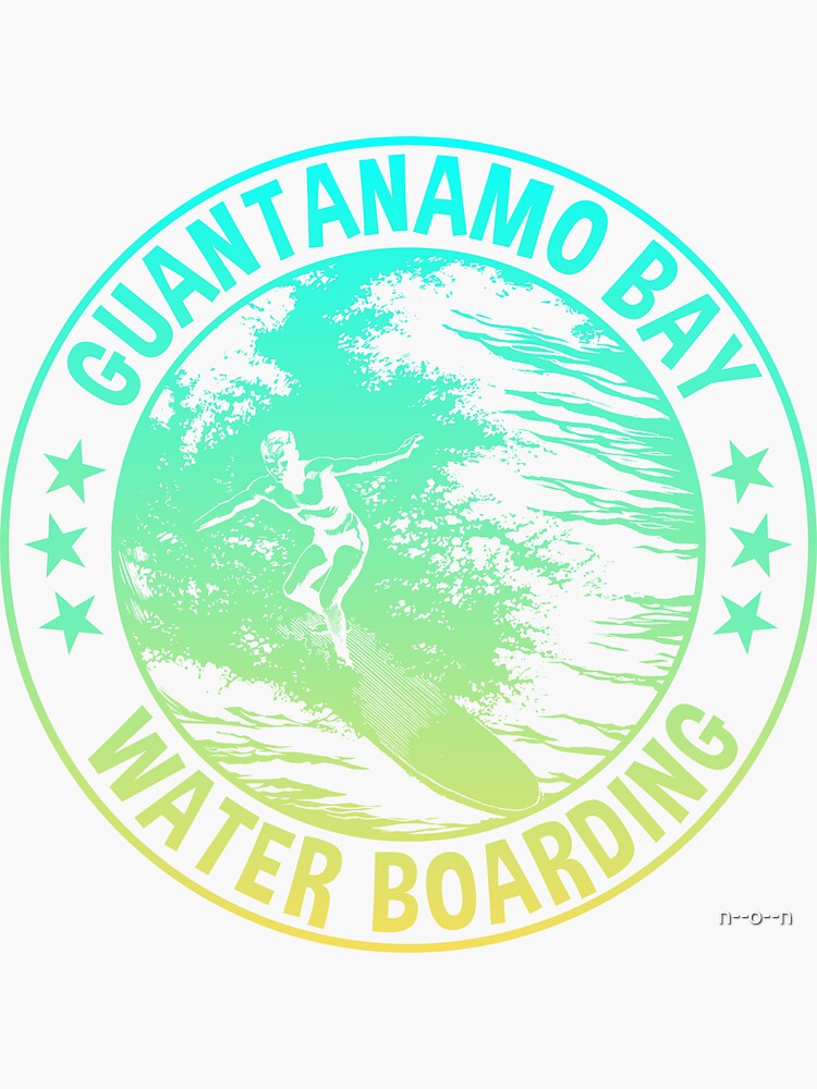 "Retro Guantanamo Bay Waterboarding Gradient Style" Sticker for Sale by ...