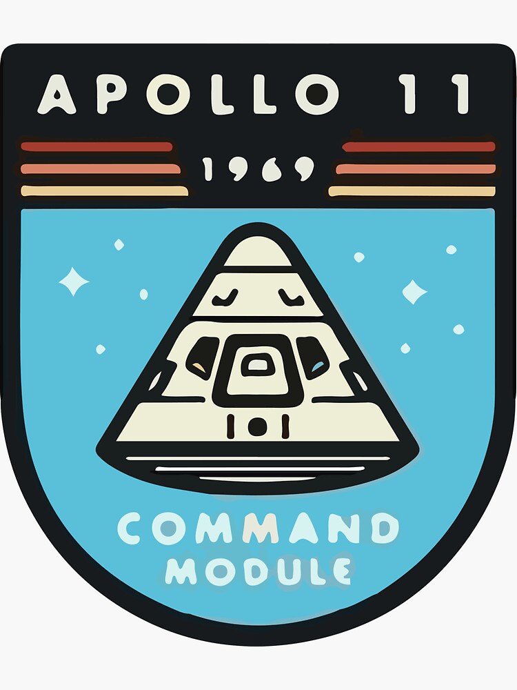 "Apollo 11 Space Design" Sticker for Sale by TaylorBrew | Redbubble