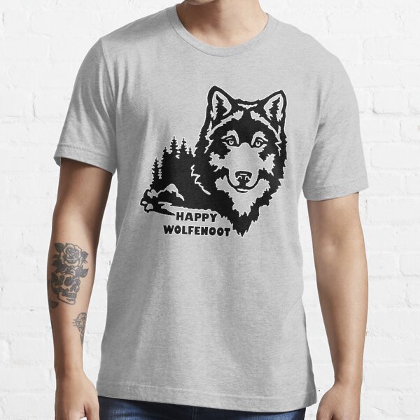 "HAPPY WOLFENOOT" T-shirt for Sale by MistyFigs | Redbubble | wolfnoot ...