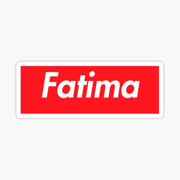 Fatima Name Stickers | Redbubble