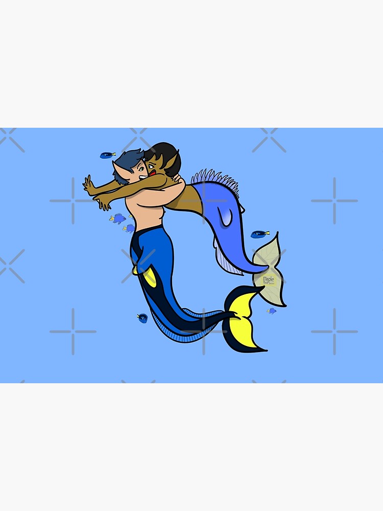 "Lesbian Mermaid Love" Photographic Print for Sale by maplefoot | Redbubble