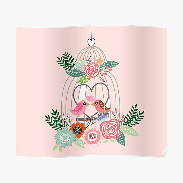 "Little Love Birds.png" Poster for Sale by FotoArtist | Redbubble
