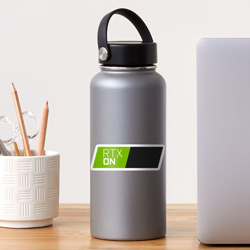 "RTX ON" Sticker for Sale by MarcoZaccone | Redbubble