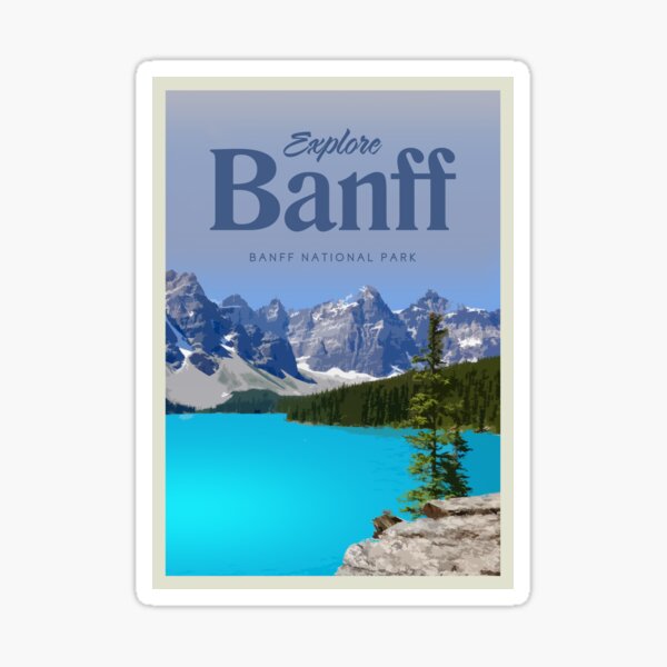 "Banff National Park" Sticker by CallumGardiner | Redbubble