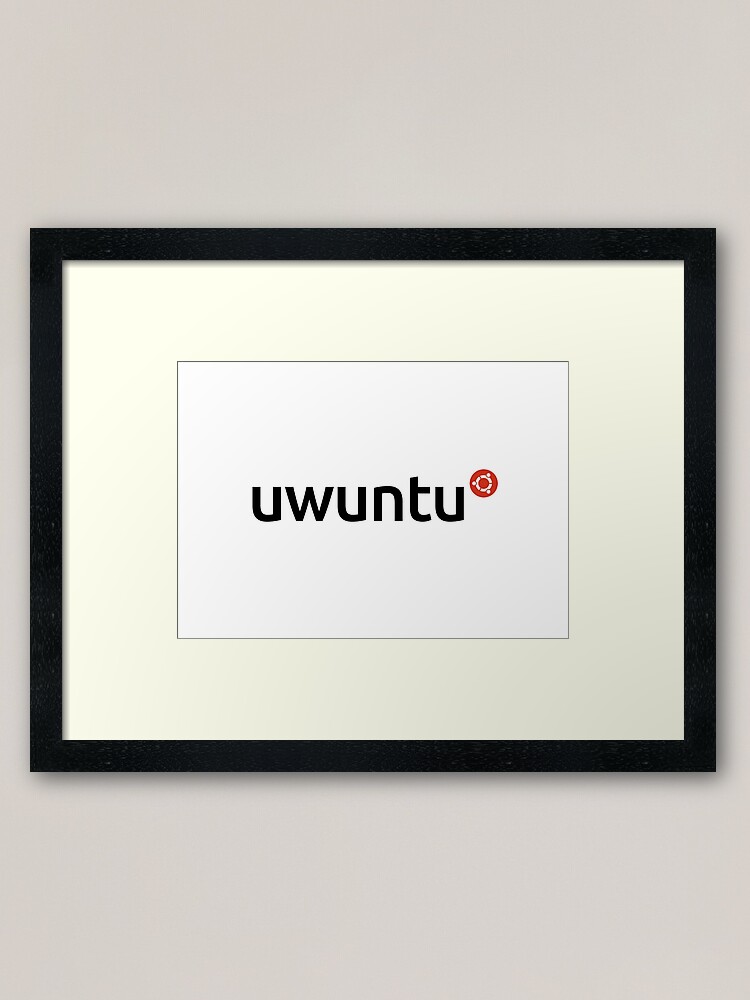 "Uwuntu" Framed Art Print by LabRatBiatch | Redbubble