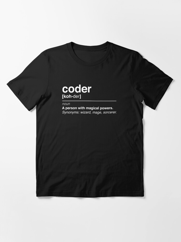 Coder Definition T Shirt For Sale By Keeponcoding Redbubble Coders T Shirts Coder T