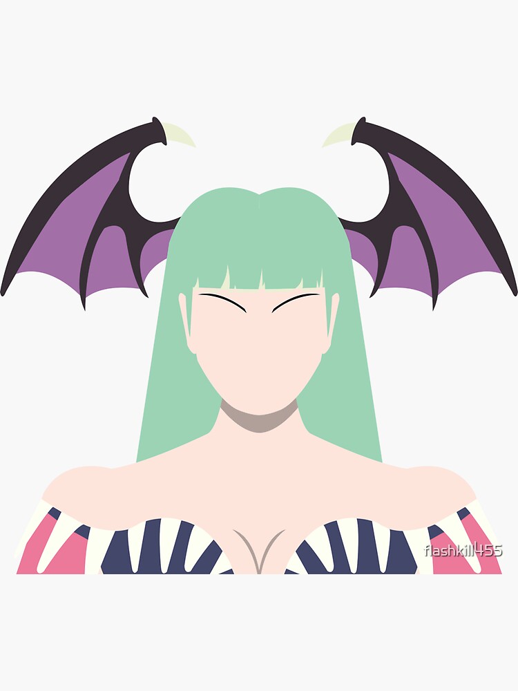 Pegatina «Morrigan Aensland Vector» de flashkill455 | Redbubble