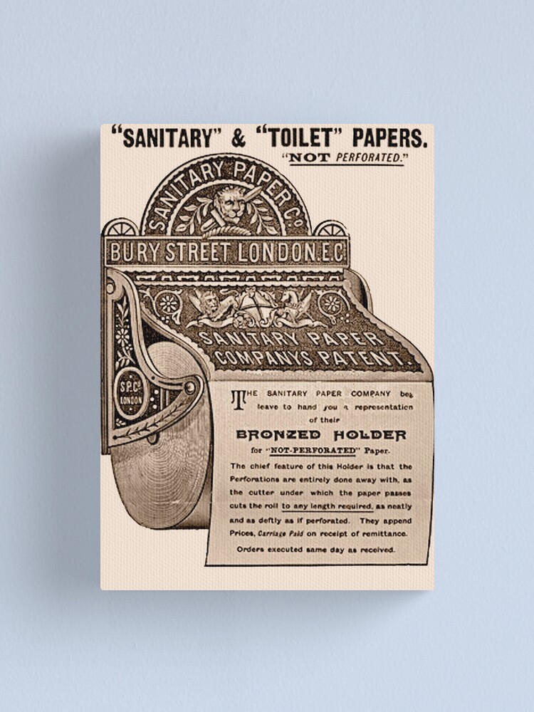 "Vintage Toilet Paper Ad" Canvas Print by Jabiroo | Redbubble
