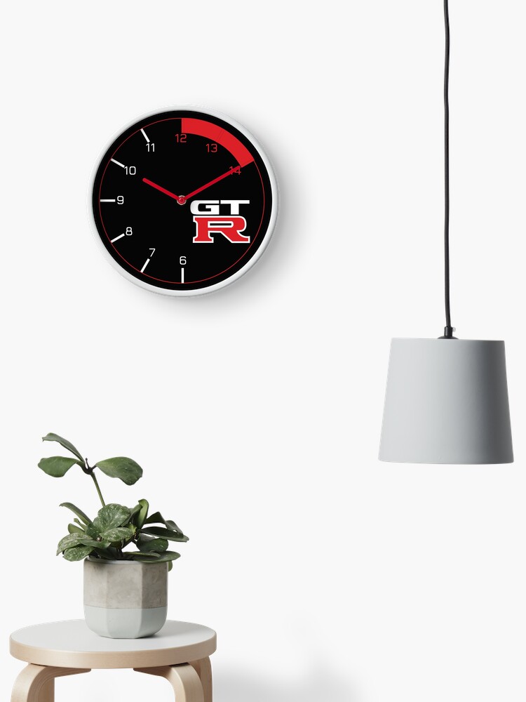 "GTR Clock" Clock for Sale by merlz | Redbubble