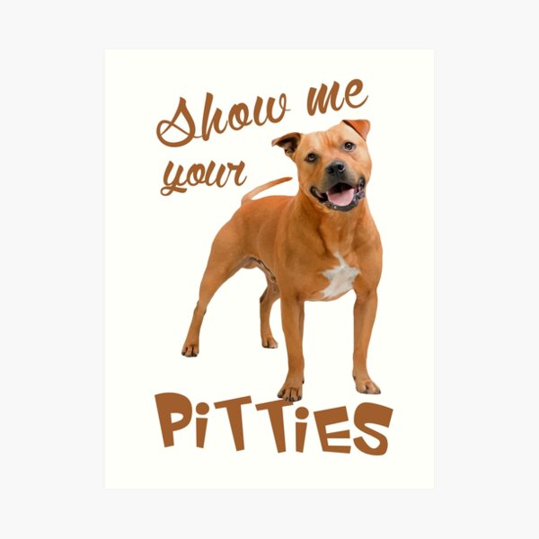 "American Pit Bull Terrier - APBT" Art Print for Sale by k9printart ...