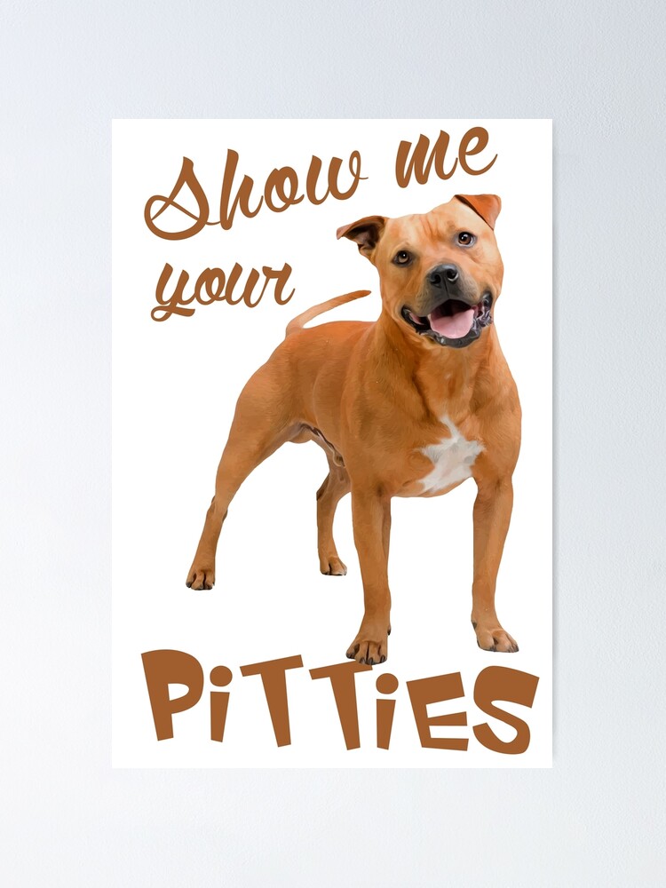 "American Pit Bull Terrier - APBT" Poster by k9printart | Redbubble