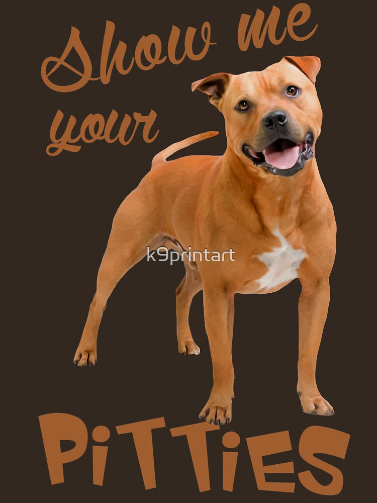 "American Pit Bull Terrier - APBT" T-shirt for Sale by k9printart ...
