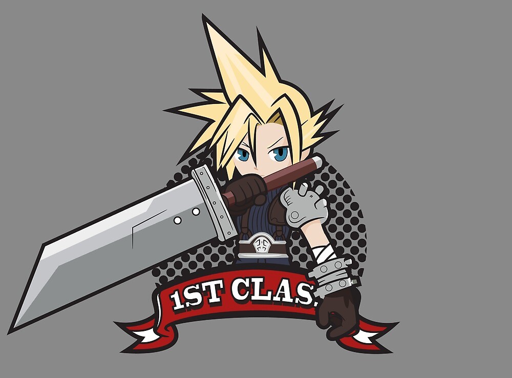 "1ST CLASS SOLDIER / Final Fantasy VII" by Ruwah | Redbubble