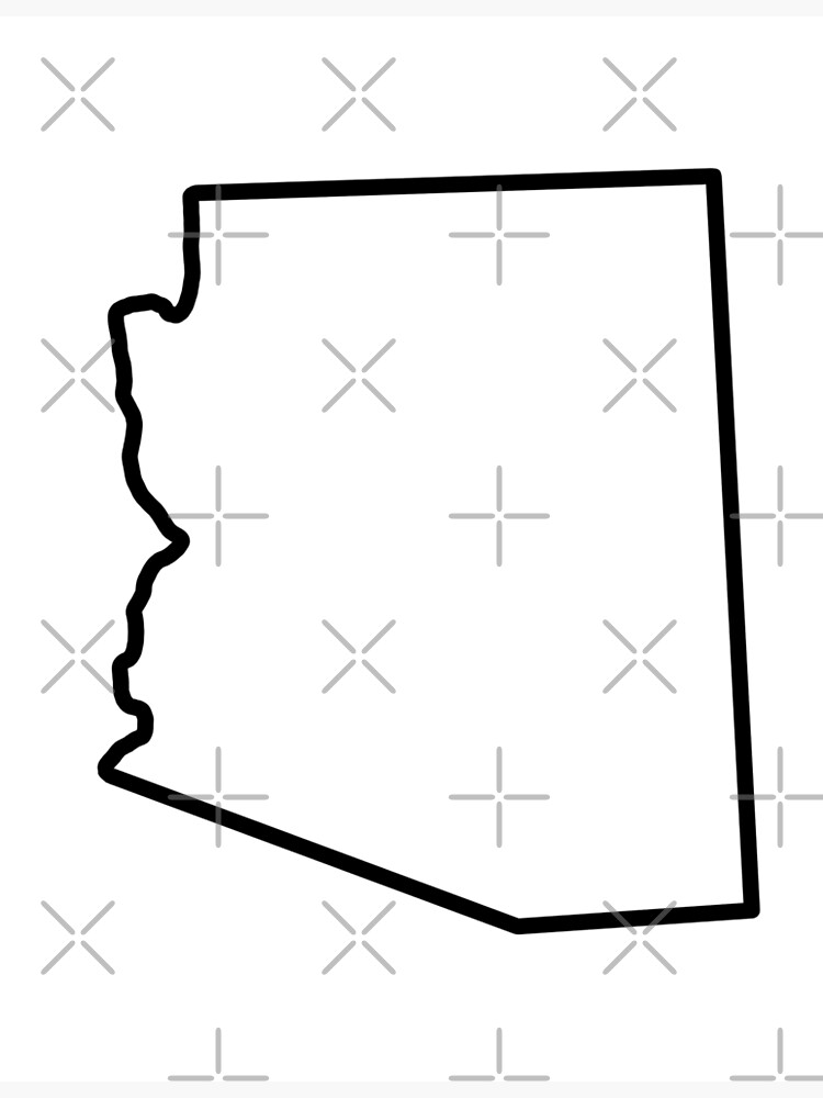 "Arizona State Outline" Poster for Sale by chocmusings | Redbubble