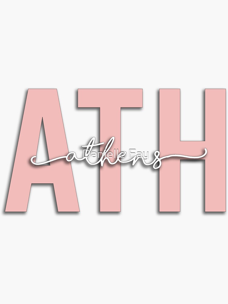 "ATH" Sticker for Sale by doodlesbydani | Redbubble
