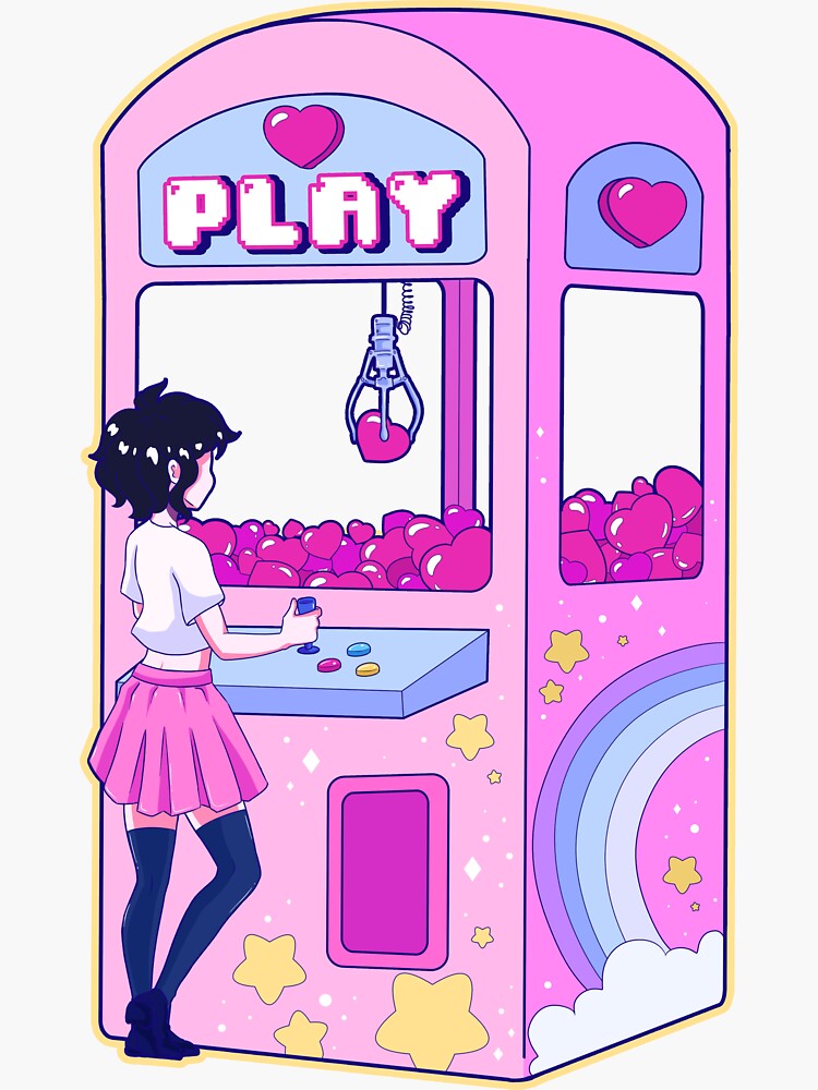 "Claw Machine" Sticker for Sale by KershawDesigns | Redbubble