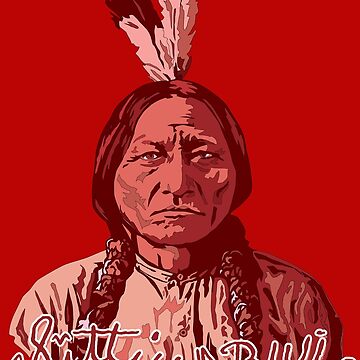 "SITTING BULL" Sticker for Sale by WOOFANG | Redbubble