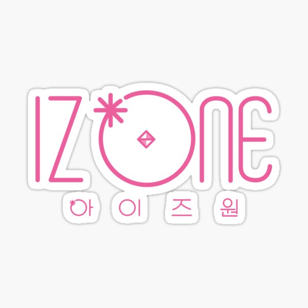 "Color*Iz Iz One Logo - K-Pop" Sticker for Sale by Dancing-Queen ...