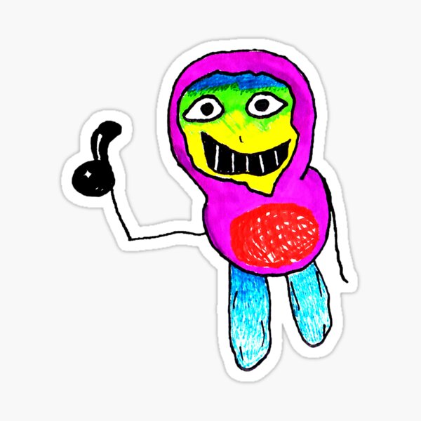 "Sick Boy Drawing" Sticker for Sale by NoShowMagazine | Redbubble