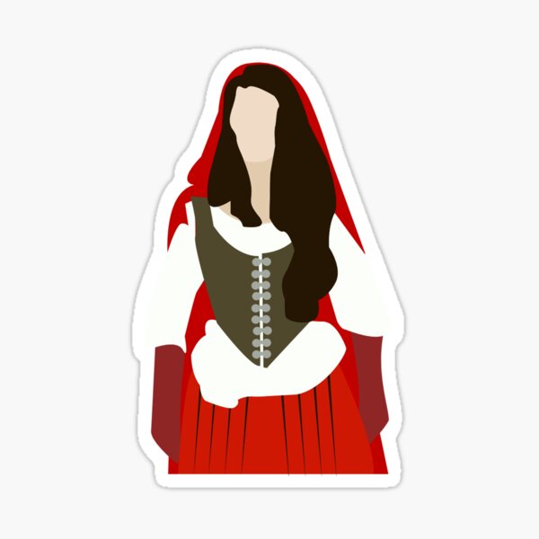 "Little red riding hood" Sticker by nadiathorlingg | Redbubble