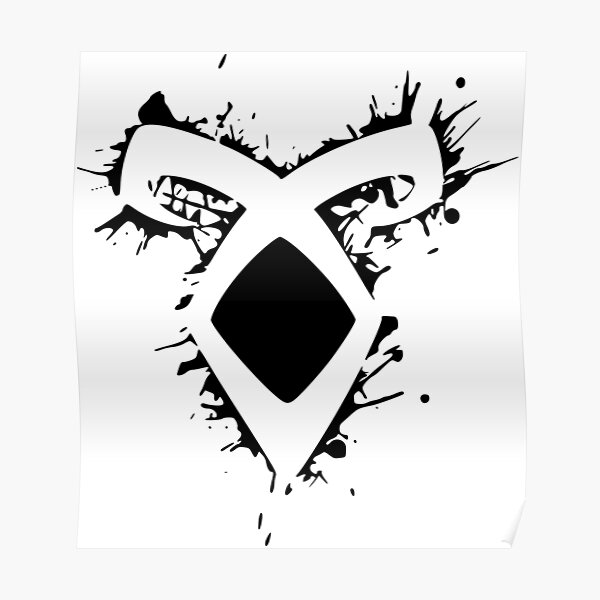 "Shadowhunters logo" Poster by KikkaT | Redbubble