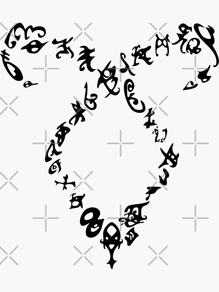 "Shadowhunters logo 2" Sticker by KikkaT | Redbubble