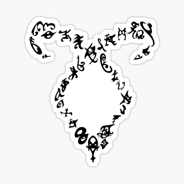 "Shadowhunters logo 2" Sticker by KikkaT | Redbubble