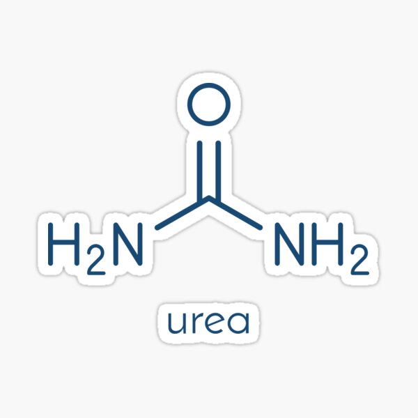 "Urea (carbamide) molecule" Sticker for Sale by molekuul | Redbubble