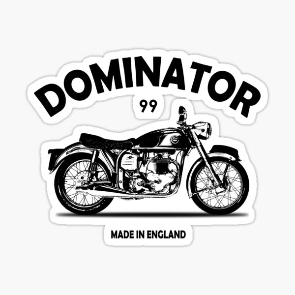 "1956 Dominator 99" Sticker by rogue-design | Redbubble
