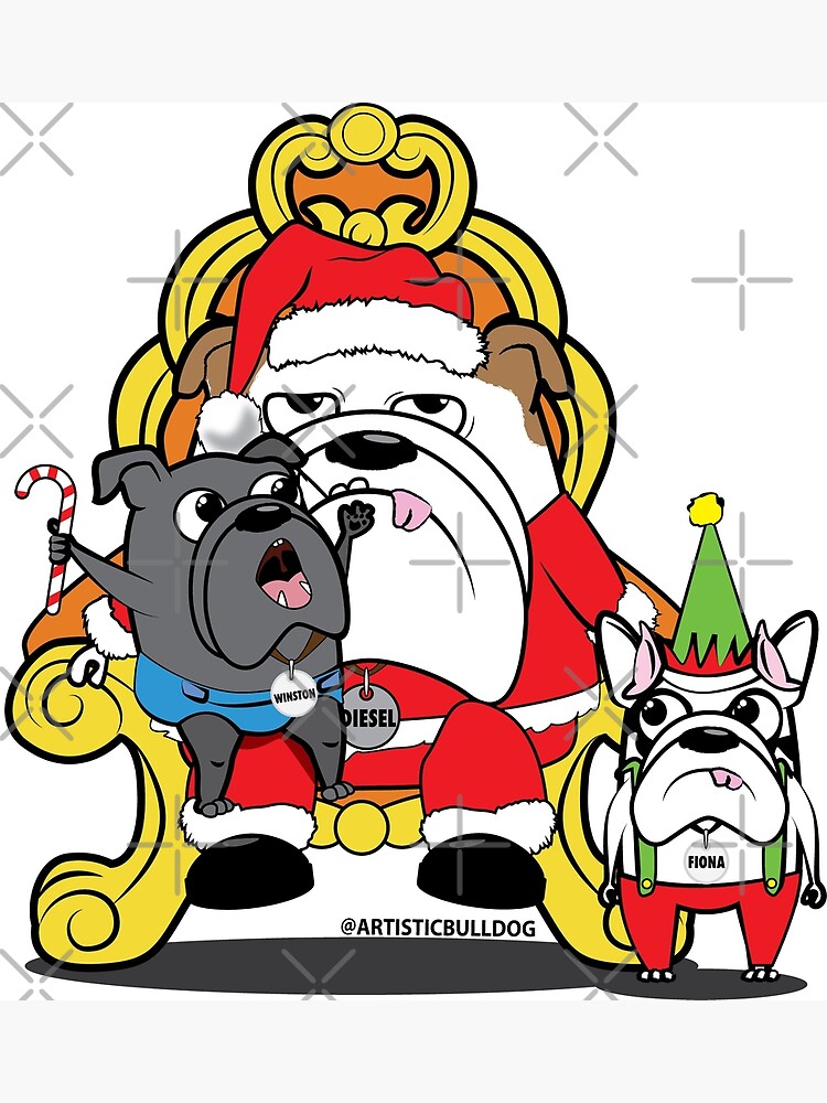 "Merry Christmas from Winston, Diesel and Fiona" Poster for Sale by ...