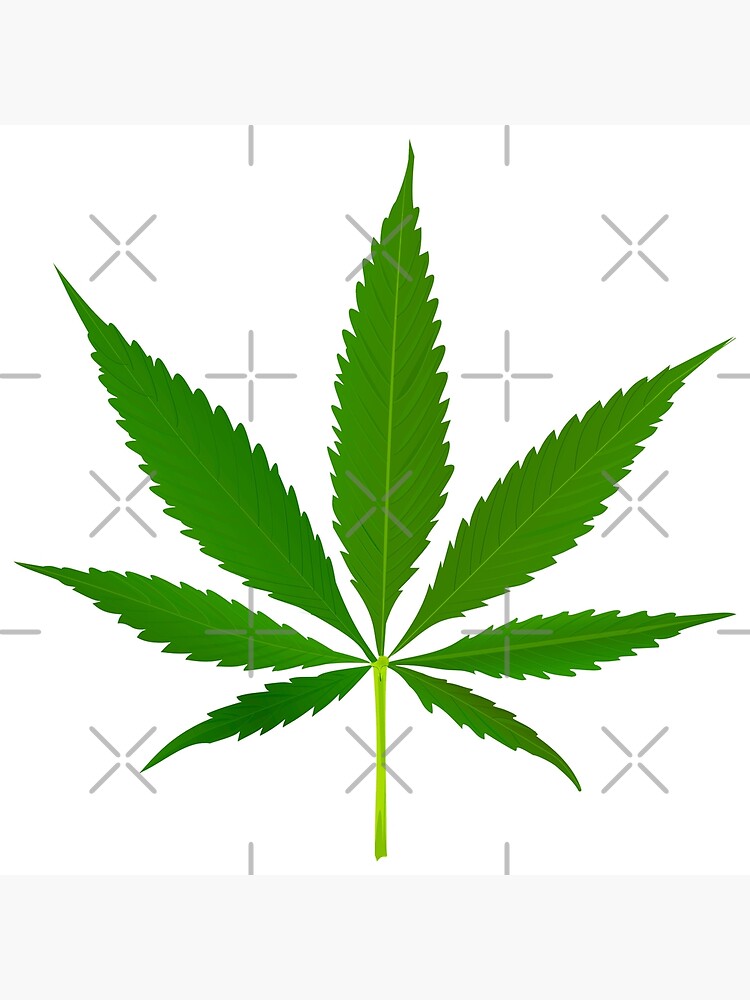 "Realistic Weed Symbol " Poster for Sale by RagnarokDesigns | Redbubble