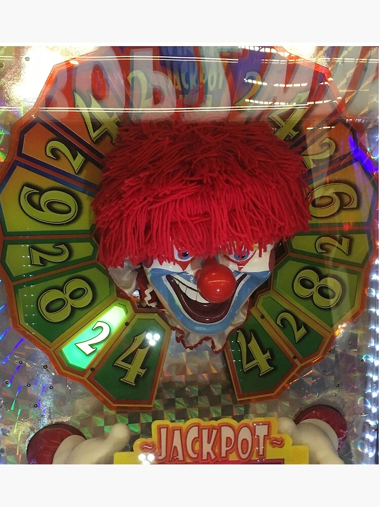 "Scary creepy clown arcade" Poster by JANERELLA | Redbubble